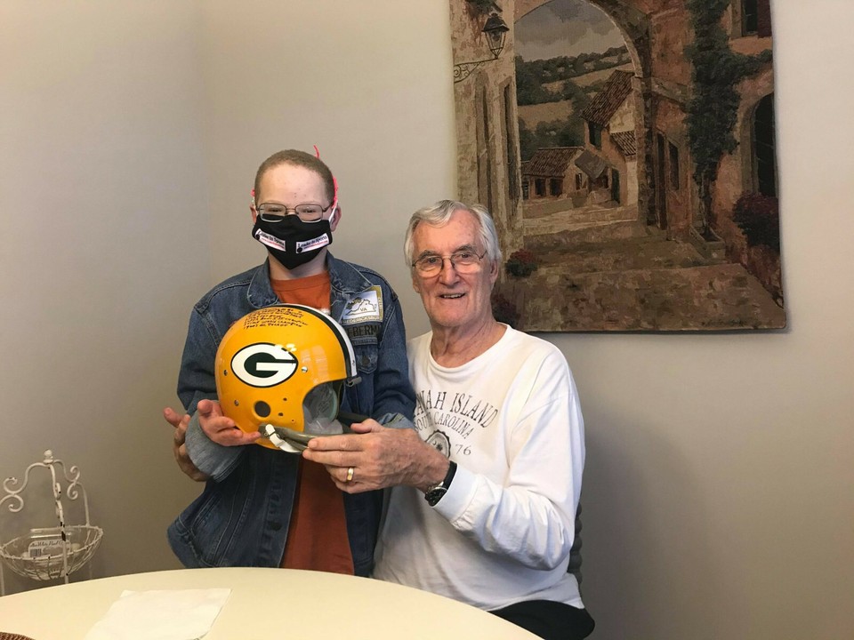 Boyd Dowler Signed Green Bay Packers FS Rare TK Helmet w 6 FULL ...