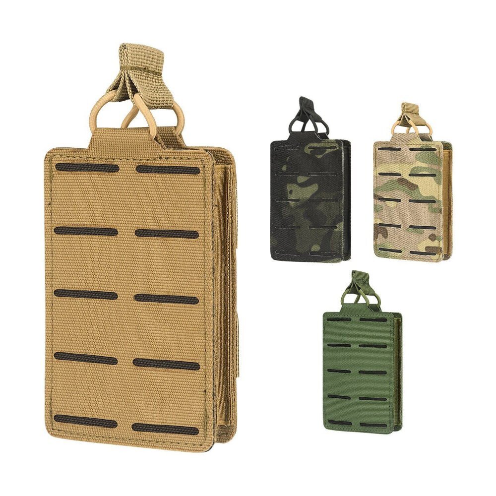 Tactical Nylon 5.56 Magazine Pouch Rifle Molle Hunting Single Mag Pouch ...