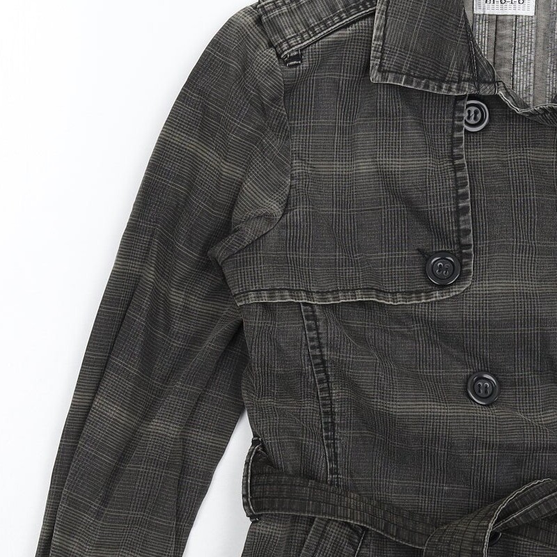 Topshop Womens Grey Check Jacket Blazer Size 12 | eBay UK