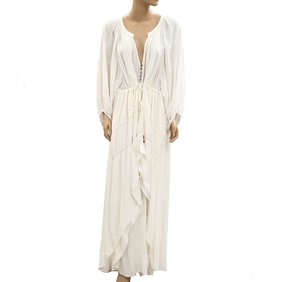 Free People Free-est Plenty Of Love Maxi Dress Asymmetrical Lace XL NWT ...