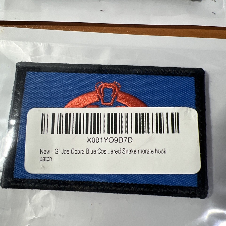 Lot Of 2 GI Joe Cobra 3.0 x 2.0 Cosplay Embroidered Snake hook patch’s ...