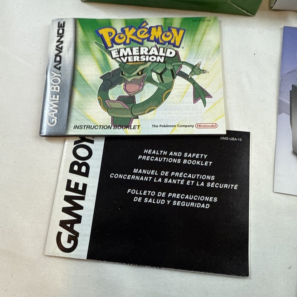 Pokemon Emerald Game Boy Advance Authentic CIB Complete w/Manual Box | eBay