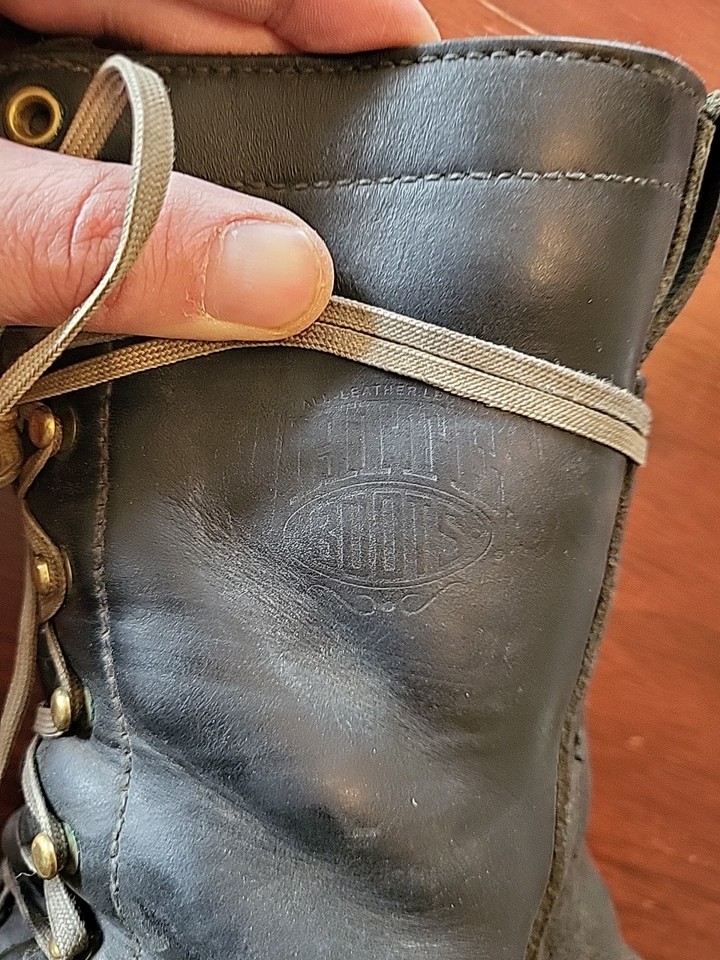 Vtg White's Smoke Jumper Wildland Firefighting Leather Logger Boots 10 ...