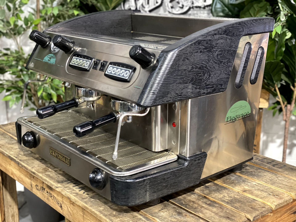 EXPOBAR ELEGANCE 2 GROUP STAINLESS STEEL ESPRESSO COFFEE MACHINE ...