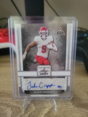 2022 Leaf Ultimate Draft JALEN CROPPER GOLD Autograph Auto RC 8/15 KC ...