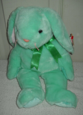 #10767 NWT Retired Ty 1998 Hippity the Mint Green Bunny Beanie Buddy ...
