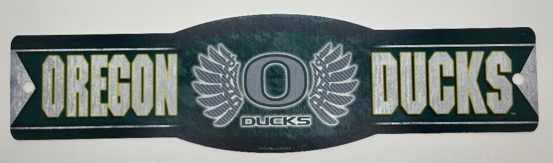 Oregon Ducks Wing Logo Oregon Ducks "Go Ducks" O On Green Logo Poster