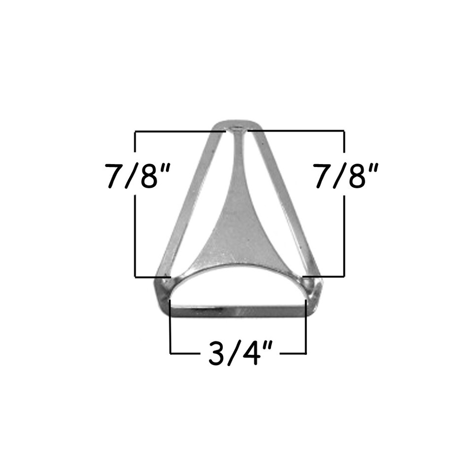 25 Triangle Back Slide Adjusters - 3/4" Suspender Clips Hardware ...