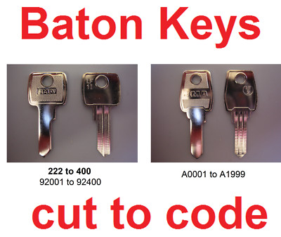 Replacement Baton Keys Cut to Code Filing Cabinets Lockers & Desks FREE ...