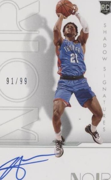 2021-22 Panini Noir - Shadow Signatures #SHA-AAW Aaron Wiggins /99 (AU ...