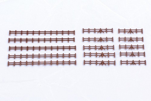 OO gauge Farm Rail Fencing Brown Kestrel Design GMKD13B 5060025794129 ...