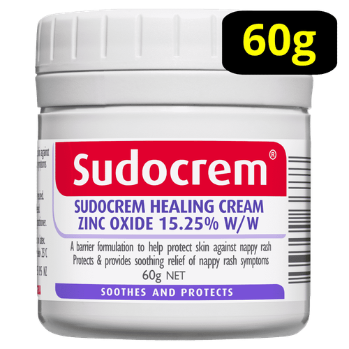 Sudocrem Healing Cream 60g Tub Nappy Rash & Skin Irritations Zinc Oxide ...