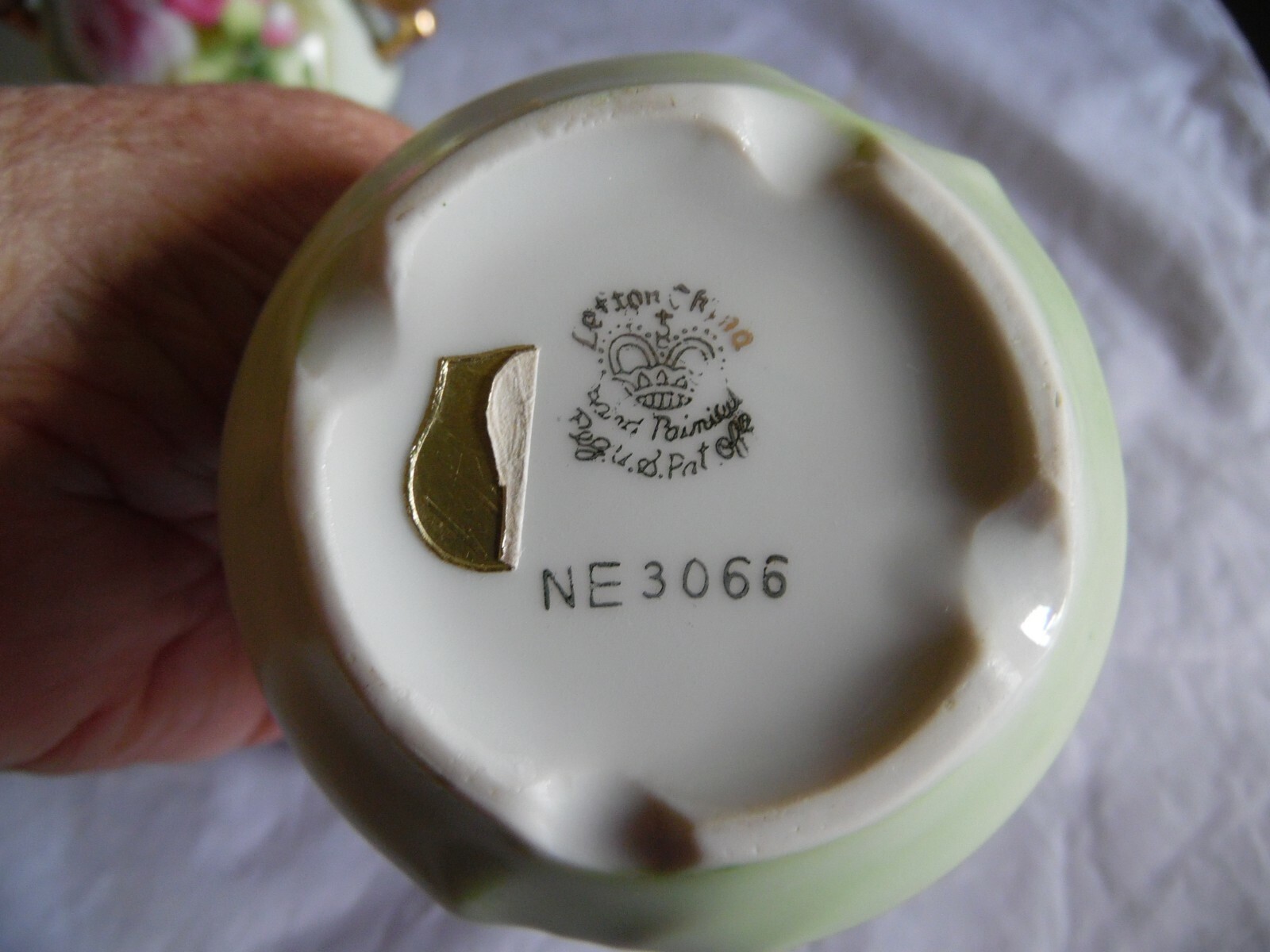 Lefton Green Heritage Rose Porcelain Coffee Tea Set Biscuit Jar Tiered ...