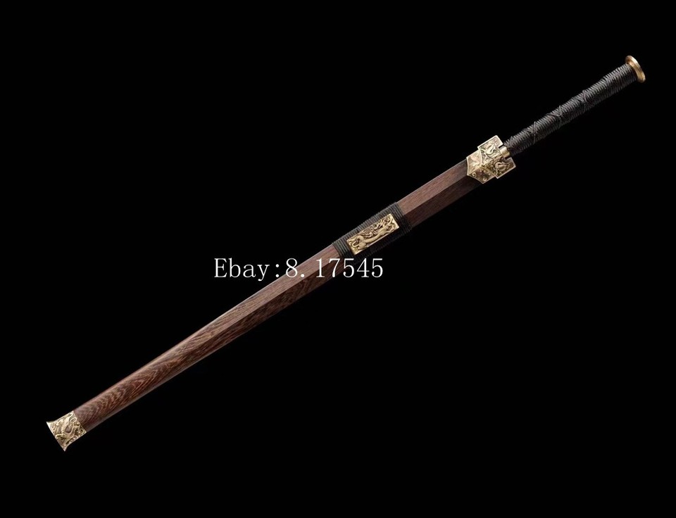 Clay Tempered Damascus Steel Han Dynasty Saber Jian Very Sharp Cut ...
