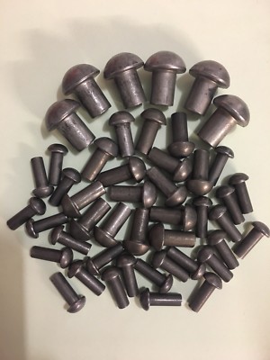 Cup Head, Solid, Steel Rivets, 1/8" - 3/8" Diameter, 1/2" - 1" Long. | eBay