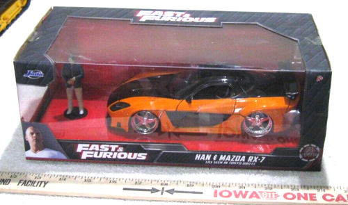 NEW JADA TOYS 2021 FAST & FURIOUS HAN & MAZDA RX-7 1:24 WIDEBOY DIECAST ...
