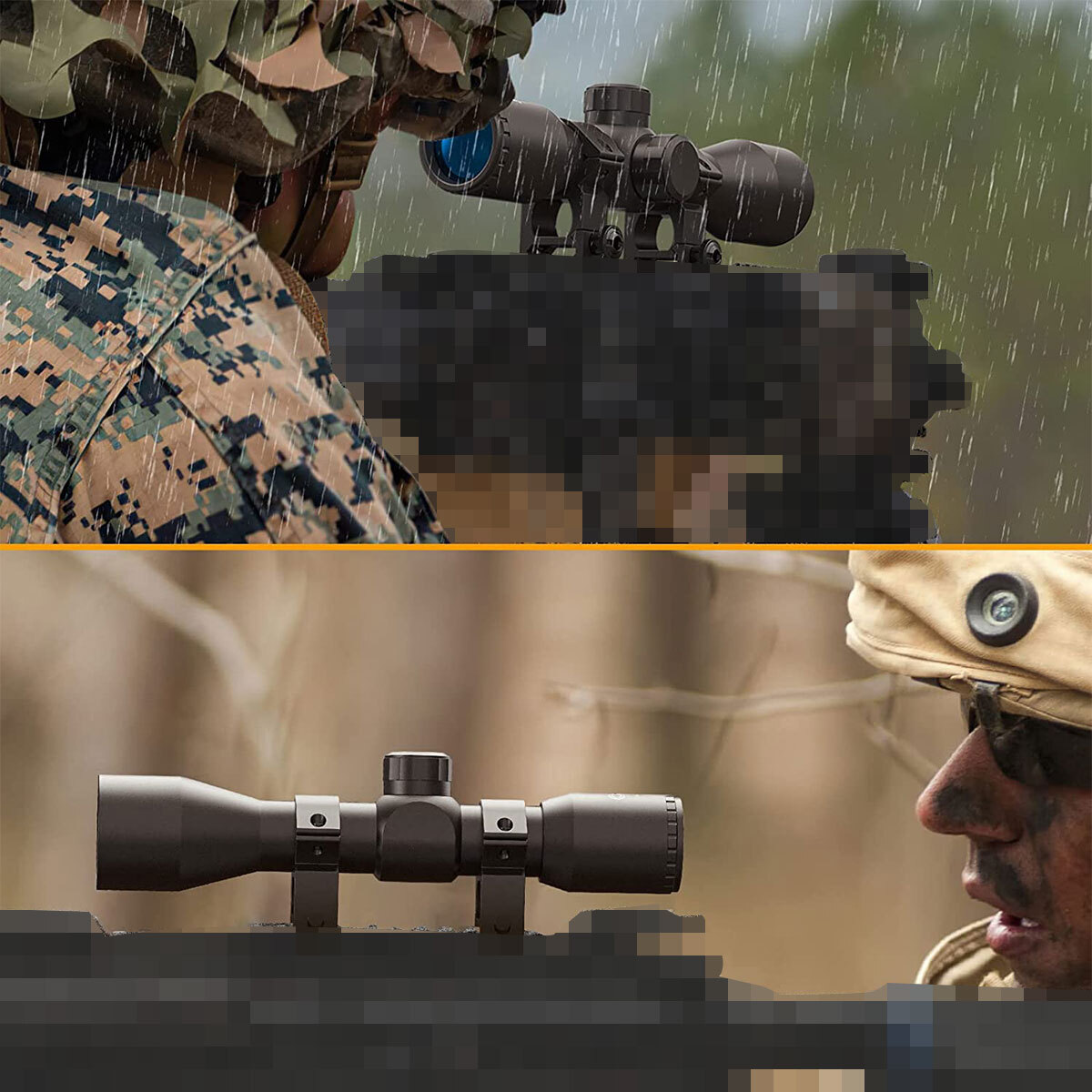 CVLIFE 4x32 Compact Rifle Scope Crosshair Mil Dot Optics Hunting Scope ...