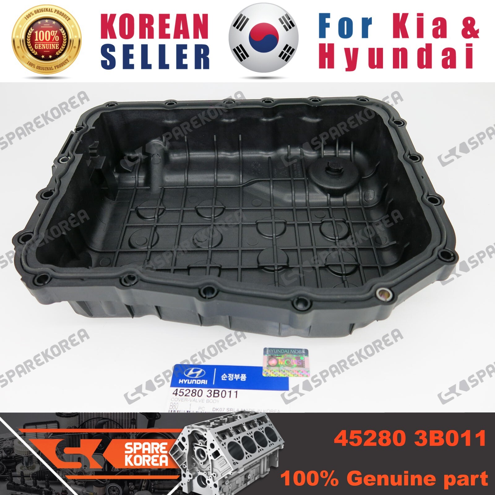 Genuine/OEM 452803B011 COVER-VALVE BODY for Hyundai New Santa Fe | eBay