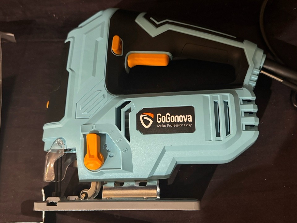 GoGonova Jigsaw, 850W Corded Electric Jig Saw Tool Kit with 4-stage ...
