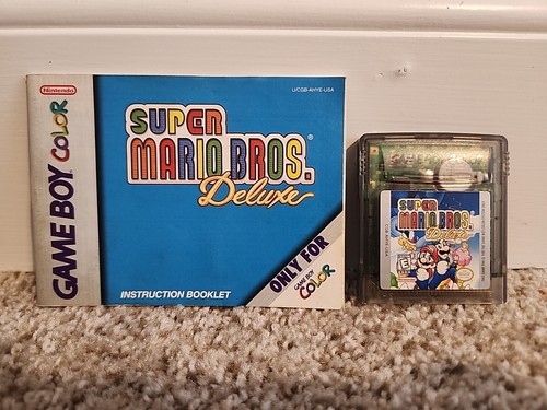 Super Mario Bros. Deluxe (Game Boy Color) *TESTED, WORKING, AUTHENTIC W ...