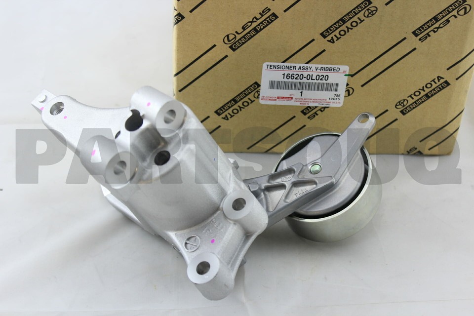 166200L020 Genuine Toyota TENSIONER ASSY, V-RIBBED BELT 16620-0L020 | eBay