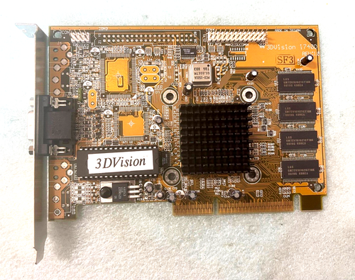VINTAGE 3DVISION I740S INTEL 740 CHIPSET 8 MB AGP VGA CARD ONLY MXB163 ...