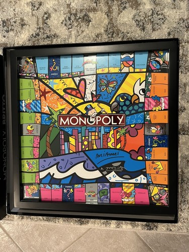 MONOPOLY® Miami Limited Edition Hand Signed by Romero Britto Numbered ...