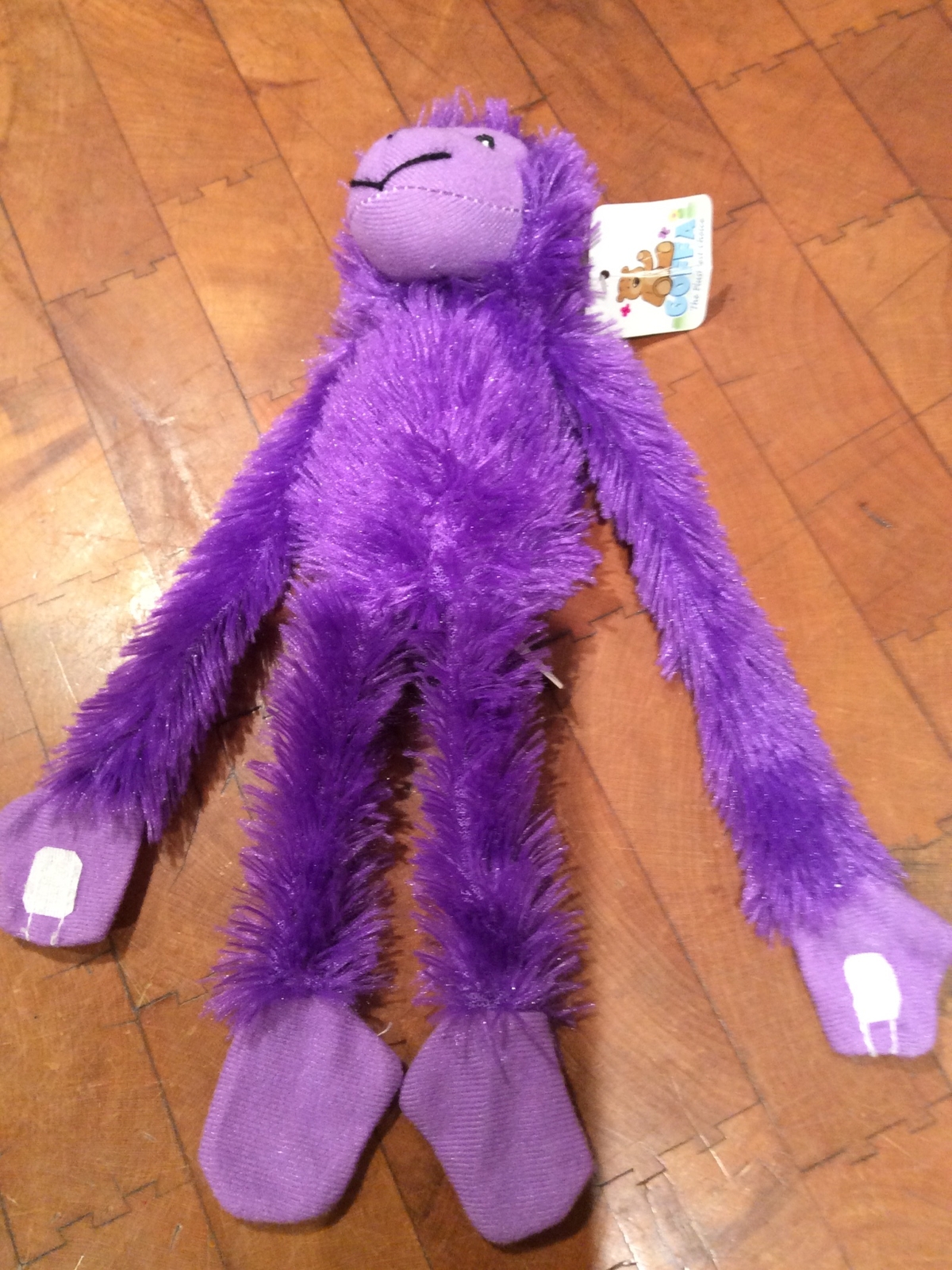 Goffa lMonkey Purple Hanging Hugging Hands Plush Toy NWT Great Gift ...