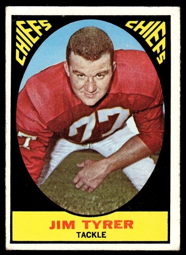 1967 TOPPS JIM TYRER KANSAS CITY CHIEFS #68 | eBay