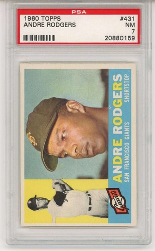 1960 Topps #431 Andre Rodgers PSA 7 Giants | eBay