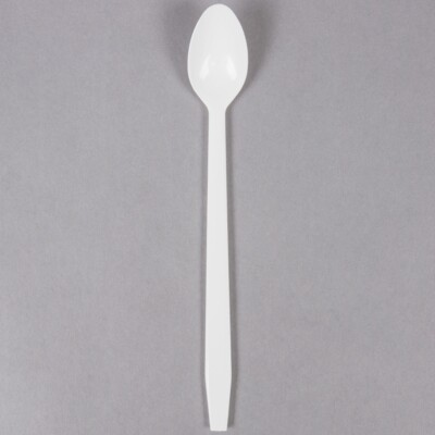 Soda/Sundae Spoons 8" White 50CT | eBay