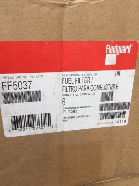 FLEETGUARD FF5037 - Fuel filter cross reference