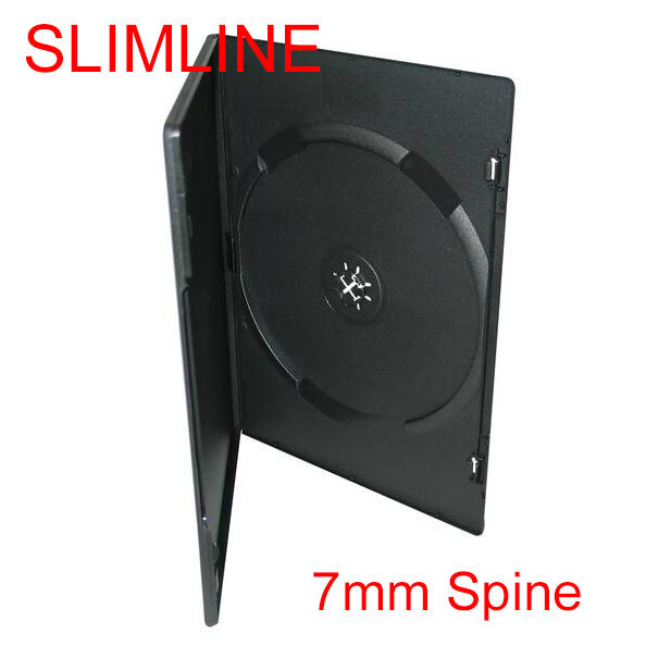 Double & Single DVD Case Holder - 14mm Spine CD DVD Empty Black Clear ...