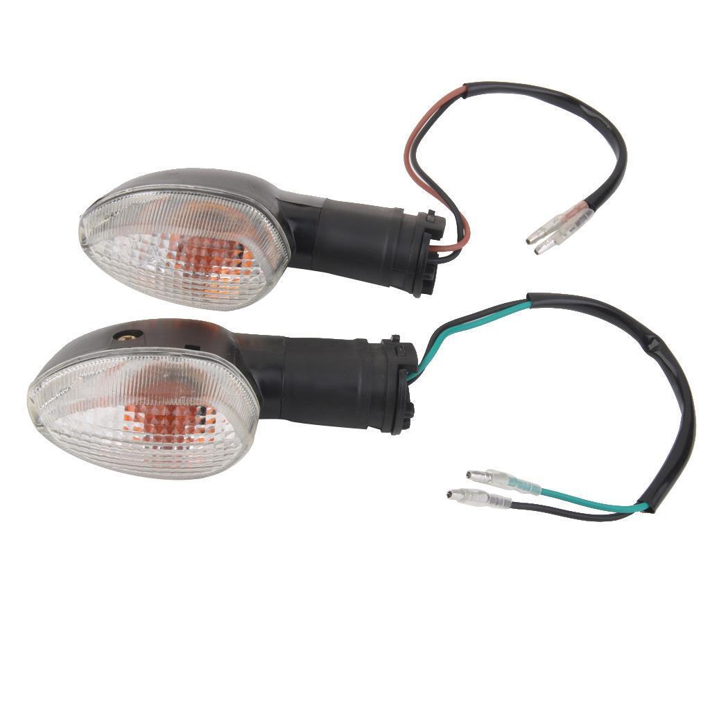 1 Pair Front Rear Amber Turn Signal Indicator For YAMAHA YZF R1 R6 FZ1 ...