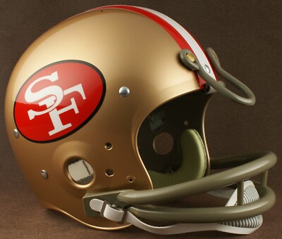 SAN FRANCISCO 49ers 1964-1979 NFL Riddell TK Suspension Football Helmet ...