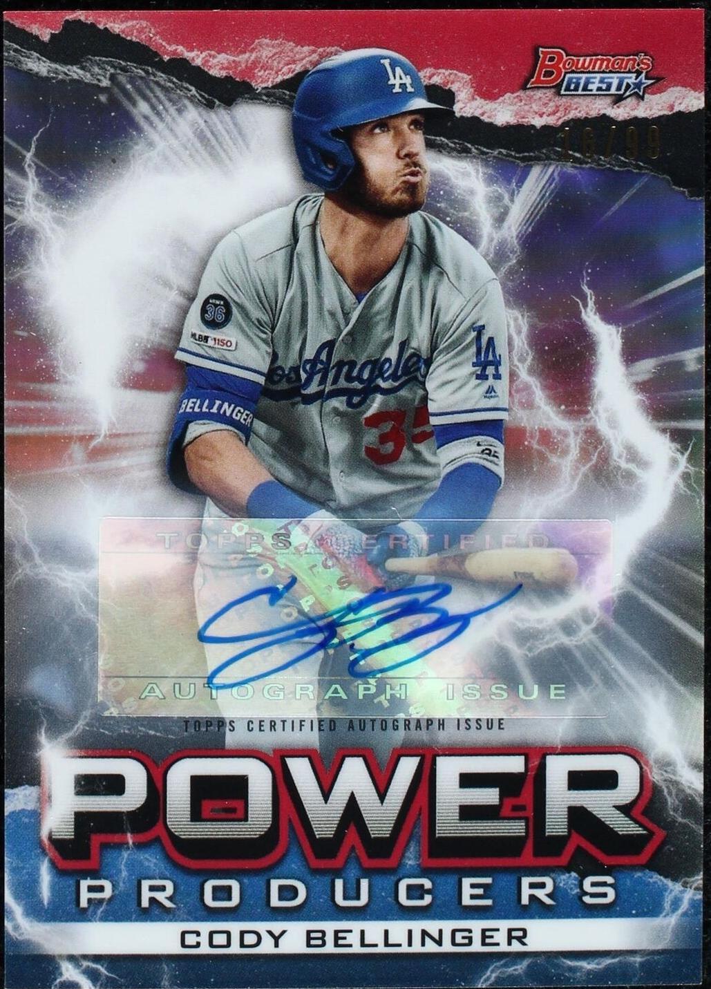 2020 Bowman's Best - Power Producers Cody Bellinger #PP-CB Autographs ...