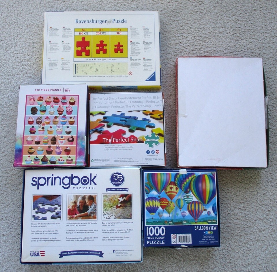 Jigsaw Puzzles Set Of 6 Multiple Brands | eBay