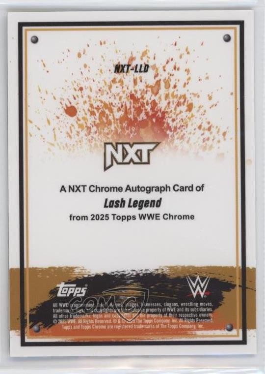 2025 Topps Chrome WWE NXT Auto Geometric Refractor Lash Legend #NXT-LLD ...