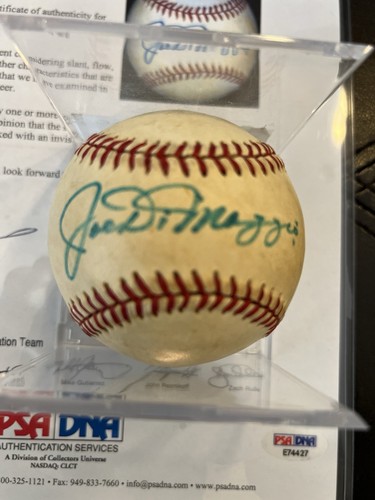 Joe DiMaggio Autographed Baseball With COA | eBay