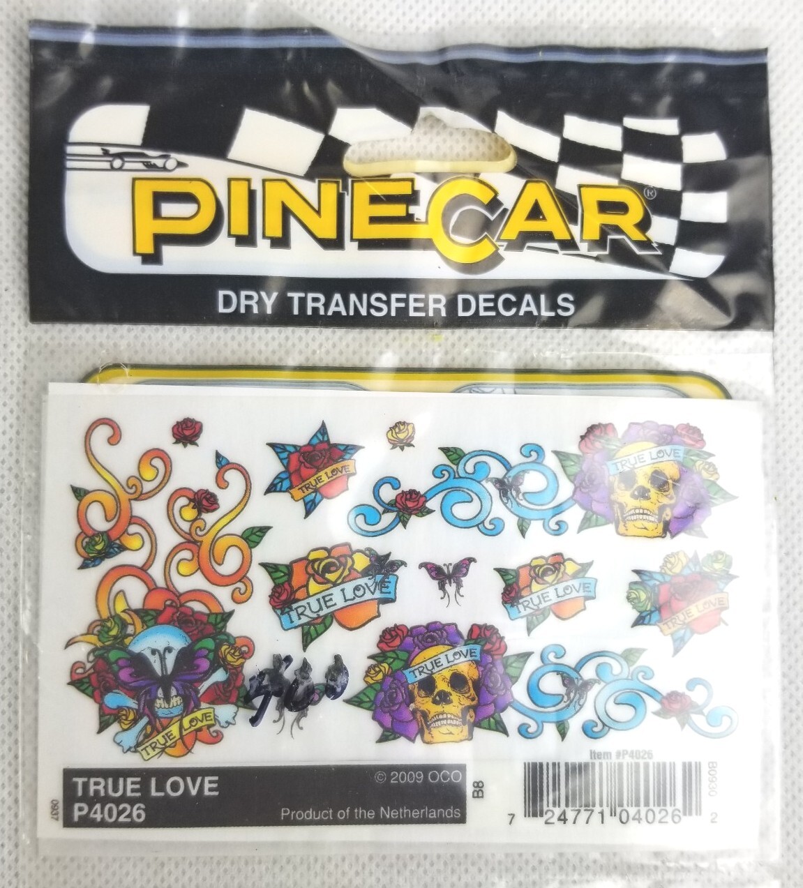 NEW SEALED PineCar P4026 TRUE LOVE Dry Transfer Decals Pinewood Derby ...