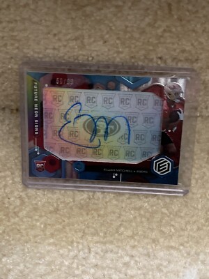 2021 Elements Elijah Mitchell Future Neon Signs Blue Acetate Auto 55/99 ...