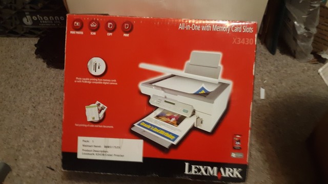 Lexmark Inkjet Printer With Memory Card Slots X3430 for sale online | eBay