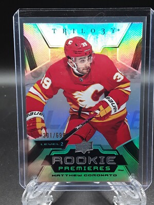 2023-24 UD Trilogy Premieres Level 2 Matthew Coronato Rookie /699 ...