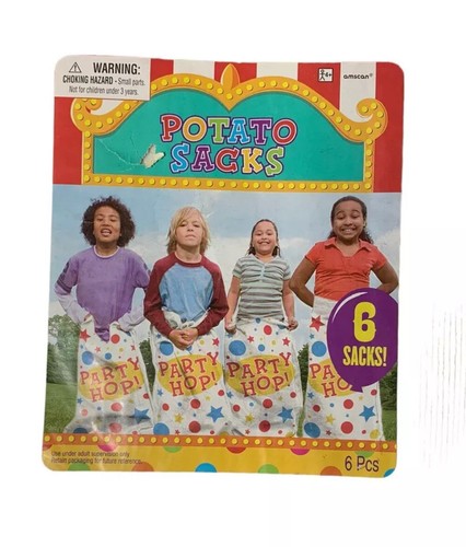 Potato Sack Race 6Pc Kids Toy Jumping Bag for Playing Party Birthday ...