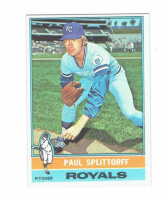 Paul Splittorff Kansas City Royals P #43 Topps 1976 #Baseball Card | eBay