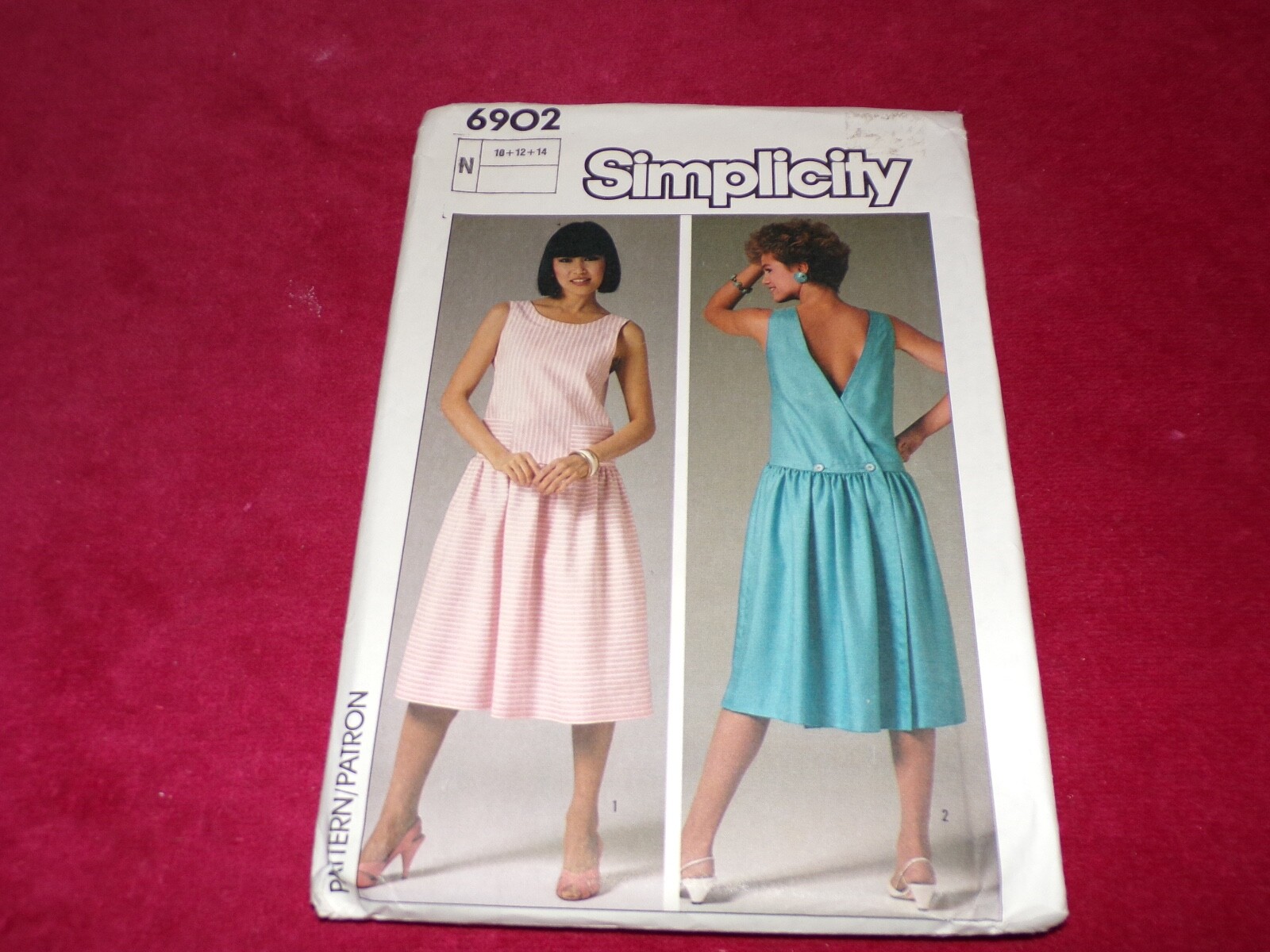 🌺 SIMPLICITY #6902 - LADIES EASY TO SEW BACK WRAP SUNDRESS PATTERN 10 ...