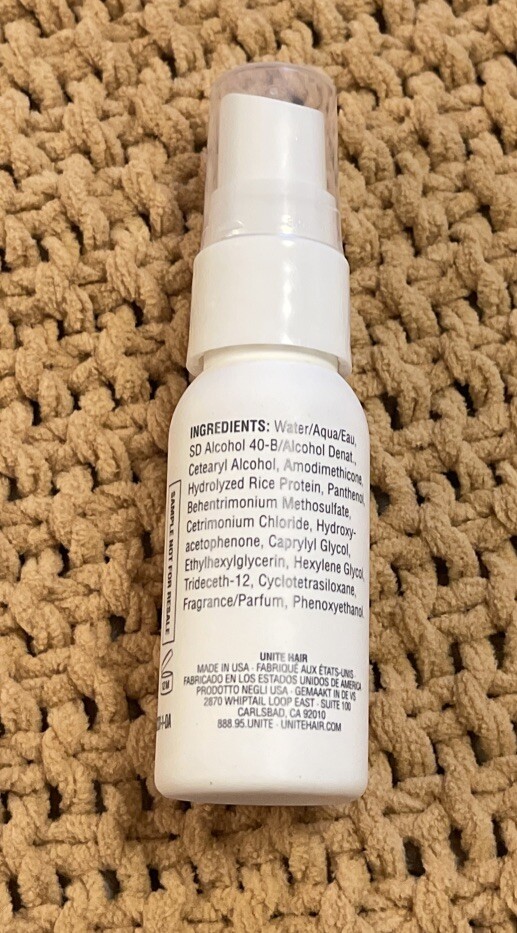UNITE 7 Seconds Detangler Leave in Conditioner Travel Size Mini 29ml ...