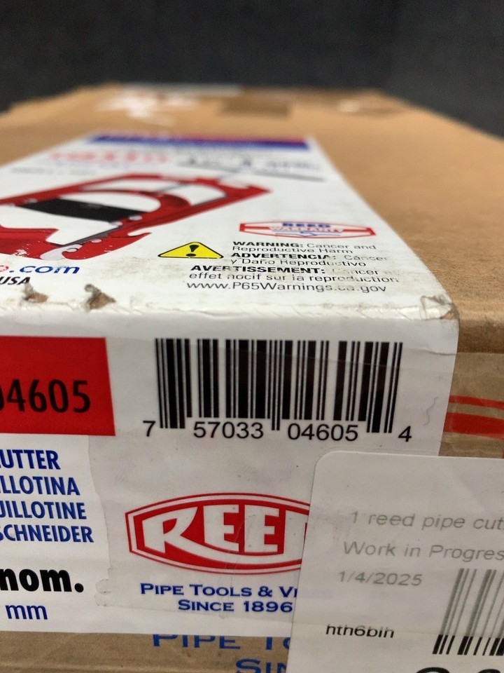 REED 04605 HPC4+ Guillotine Pipe Cutter For 1-1/2" - 4" DIPS/IPS PE ...