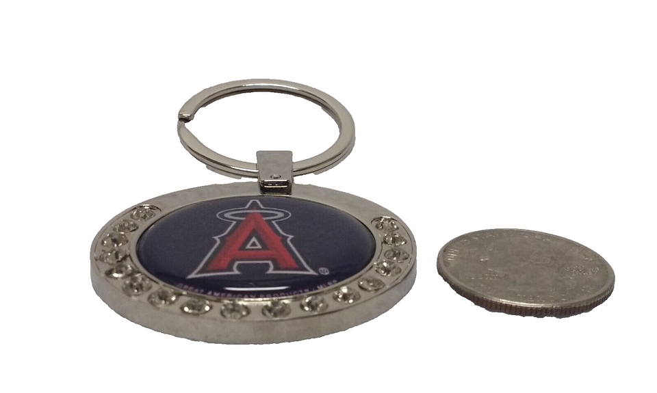 Los Angeles Angels MLB Licensed Premium Rhinestone Keychain w/ split ...