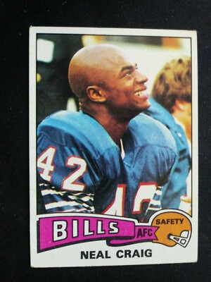 1975 Topps Football Card # 387 Neal Craig - Buffalo Bills | eBay